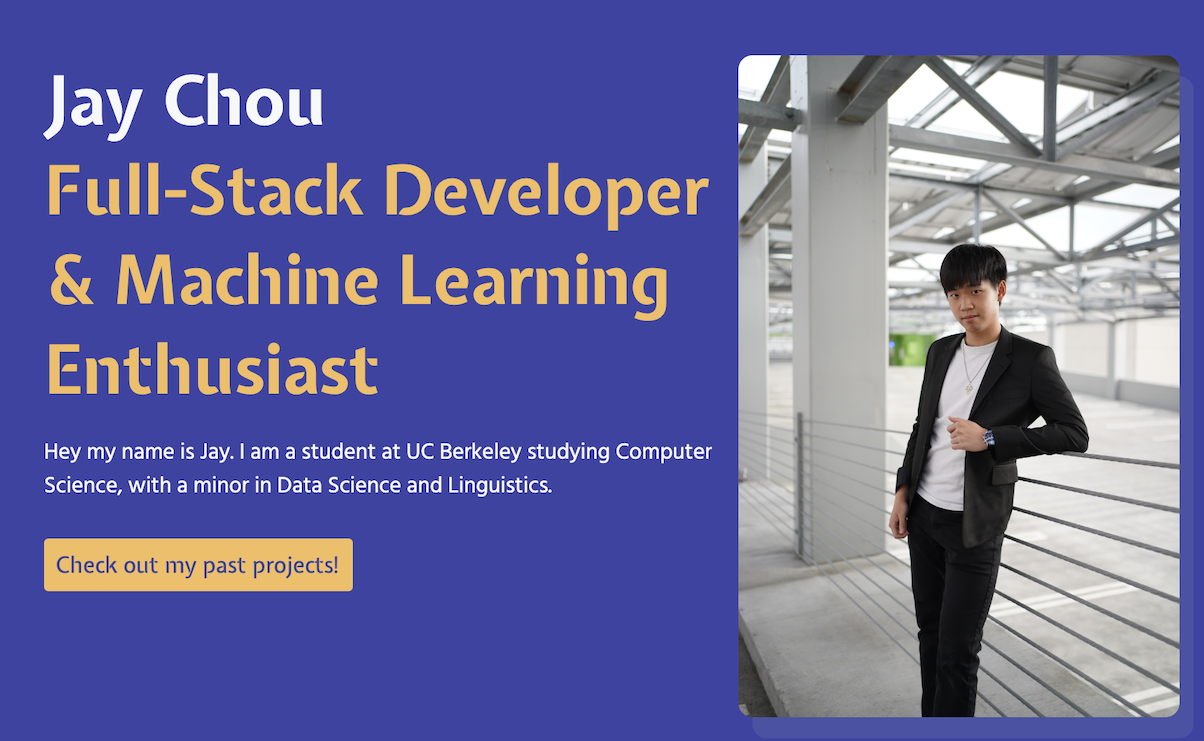 Jay Chou's Portfolio - Home